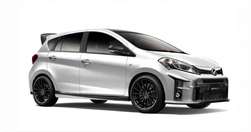 Ini lakaran Perodua Myvi dengan kit badan GR, on tak on? | Motoqar