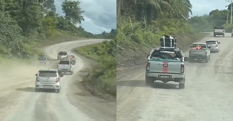[Video] Perodua Axia selamba ‘tapau’ trak pikap laluan off road | Motoqar