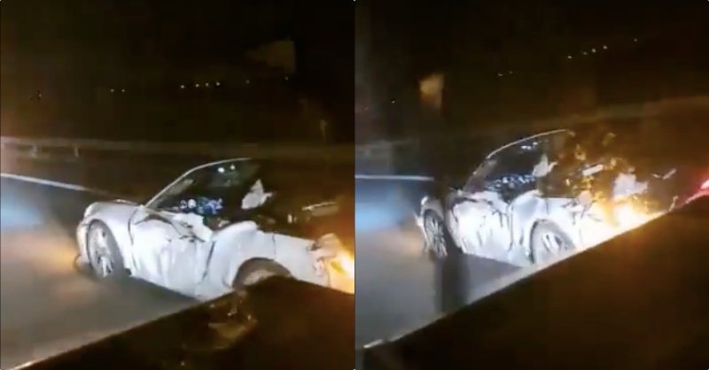 [Video] Insiden A14 Jerman: Pemandu hilang kepala, Porsche masih ...