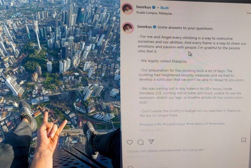 “Jangan bazir bajet negara cari kami’- pasangan Rusia ceroboh Menara ...