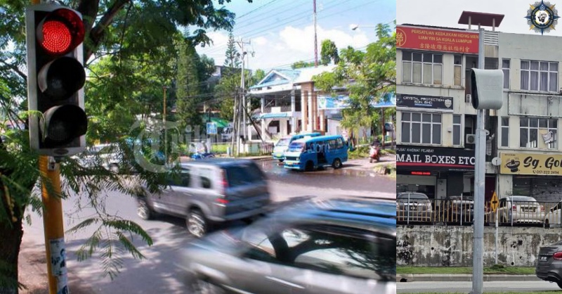 Kamera pengawasan di persimpangan pantau pengguna langgar lampu merah ...