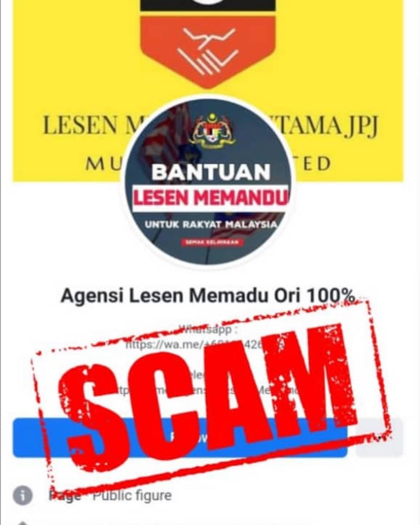 JPJ : Scammer guna pelbagai kaedah pujukan, iklan lesen memandu murah ...