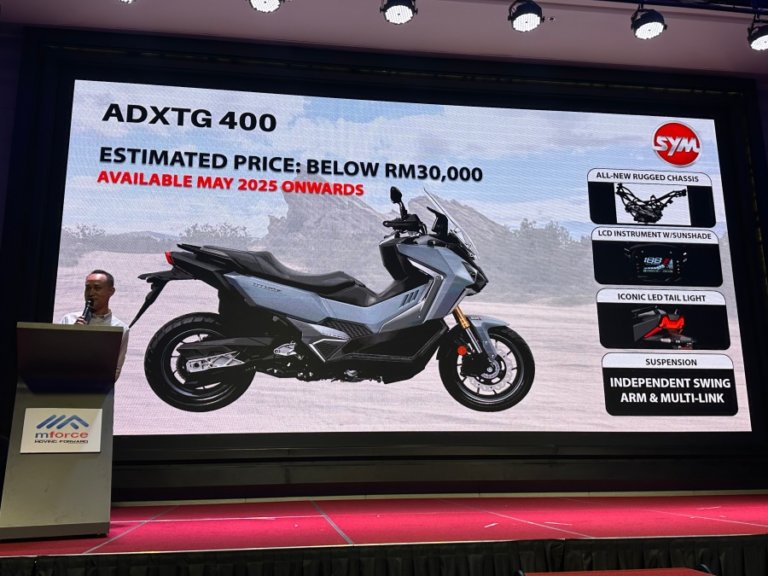 SYM ADXTG 400: Sah masuk Mei ini, harga bawah RM30,000! | Motoqar